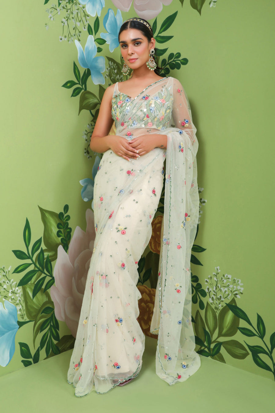 Flower Goddess Saree – Prevasu
